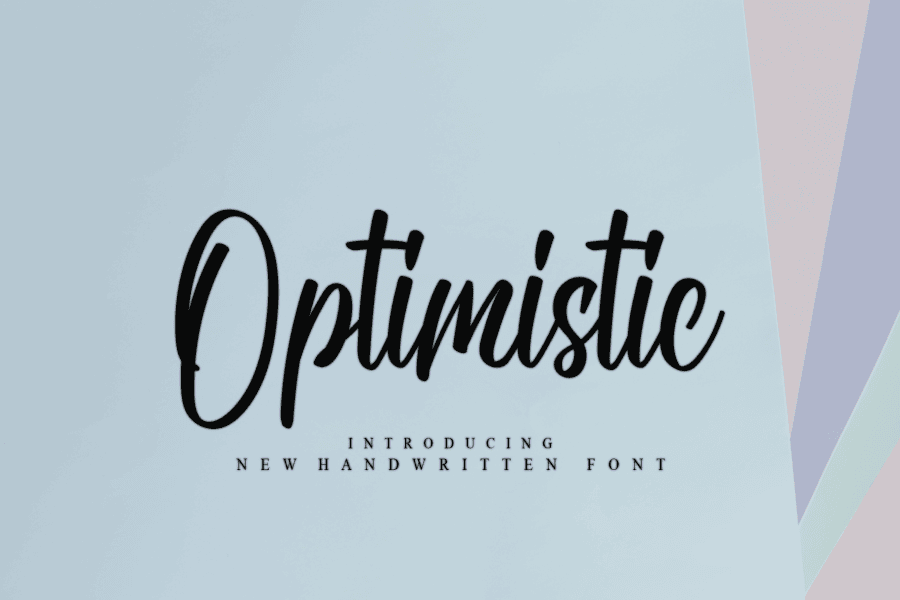 Optimistic Font · 1001 Fonts