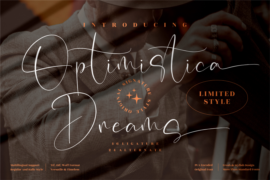 Optimistica Dreams Font Family · 1001 Fonts