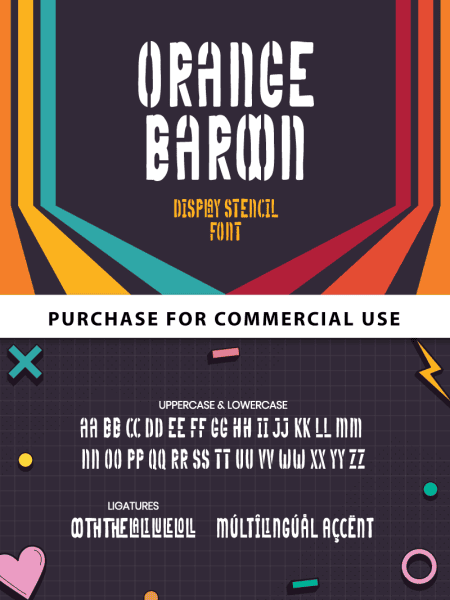Orange Baroon Font · 1001 Fonts