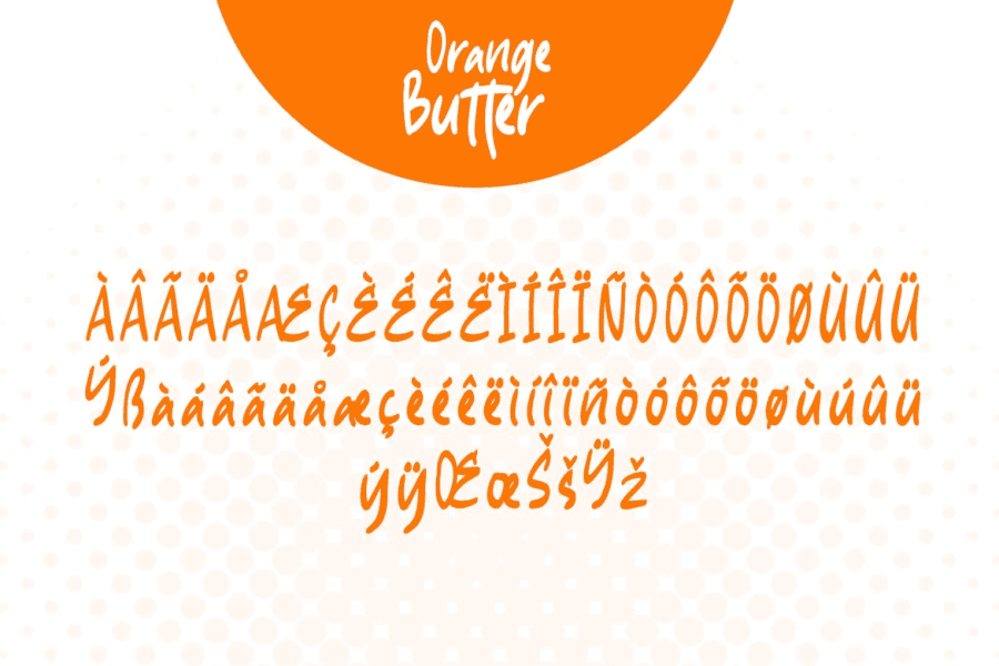 Orange Butter Font · 1001 Fonts