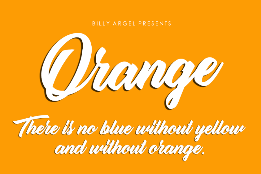 Orange Personal Use Font · 1001 Fonts