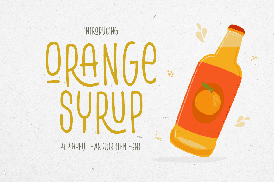 Orange Syrup Font · 1001 Fonts