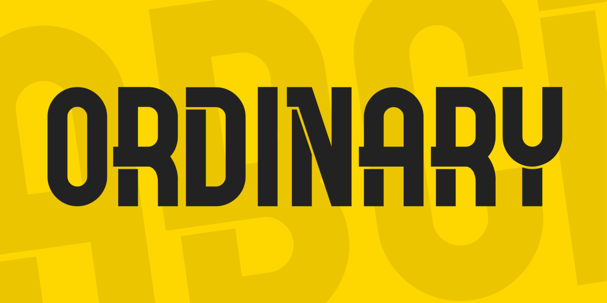 Ordinary Font Family · 1001 Fonts