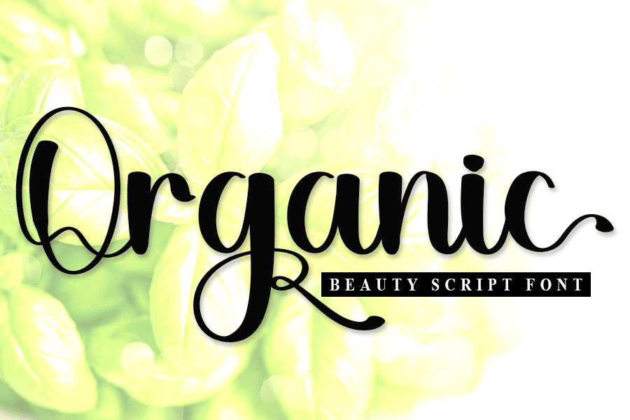 Organic Font · 1001 Fonts