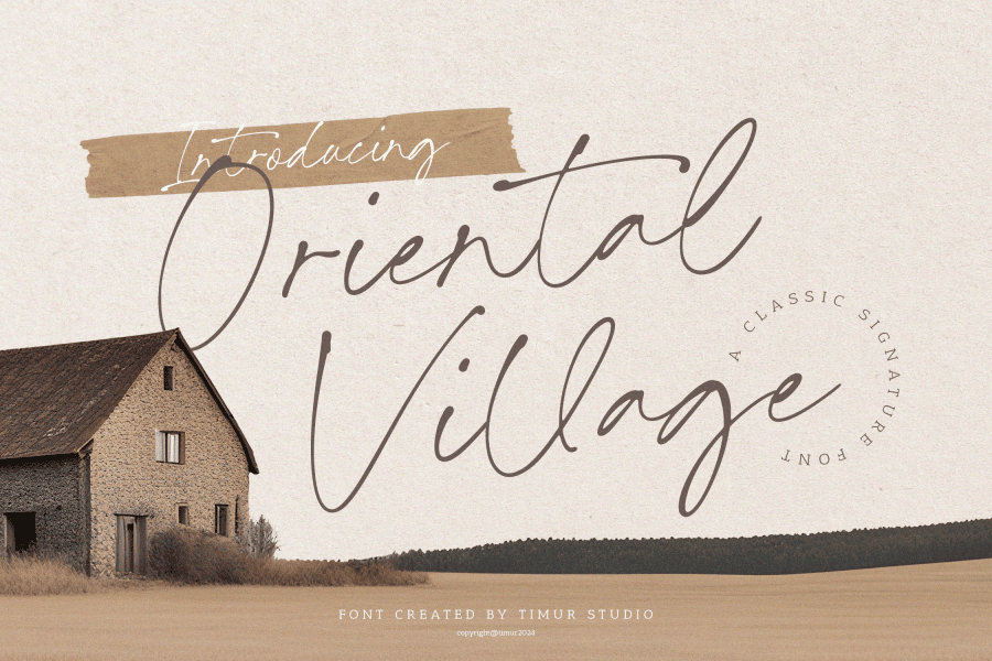Oriental Village Font · 1001 Fonts