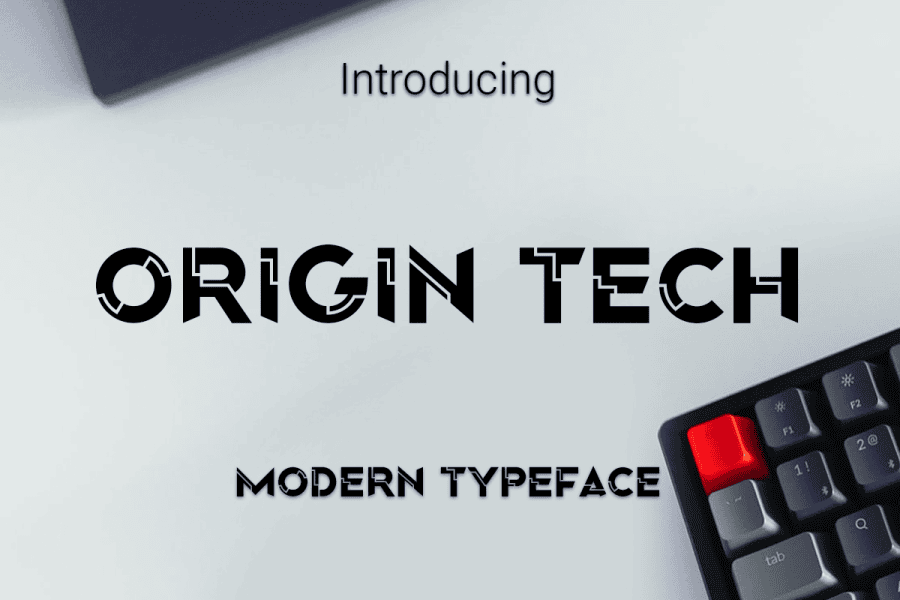 Origin Tech Demo Font · 1001 Fonts