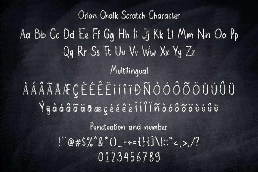 Orion Chalk Demo Font Family · 1001 Fonts