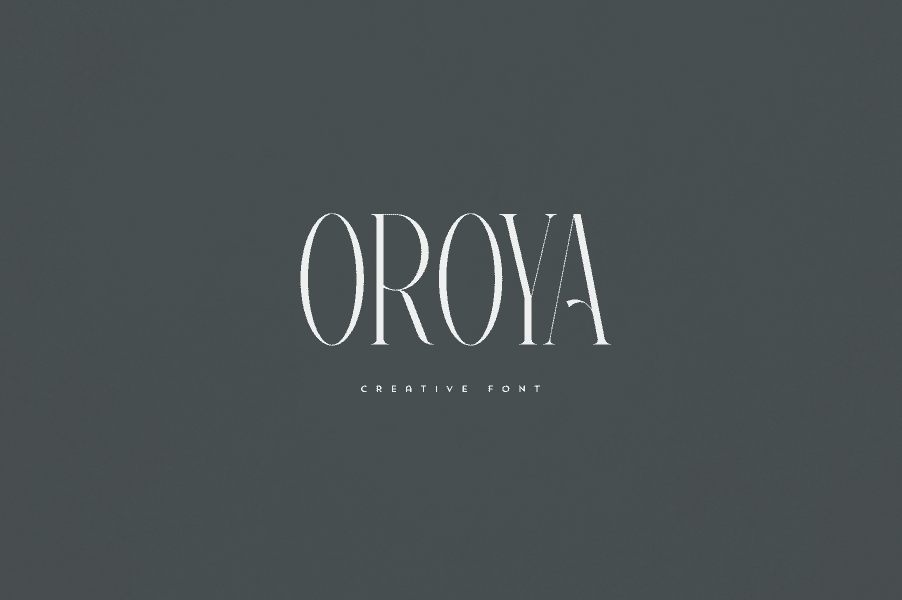 Oroya Font · 1001 Fonts