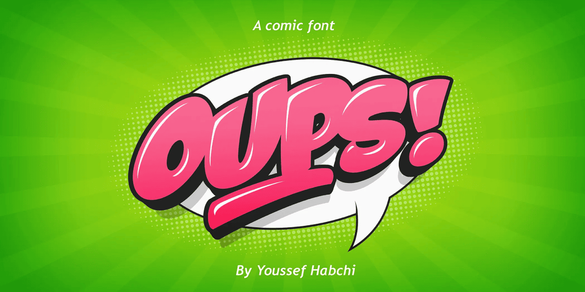 Oups Font Family · 1001 Fonts