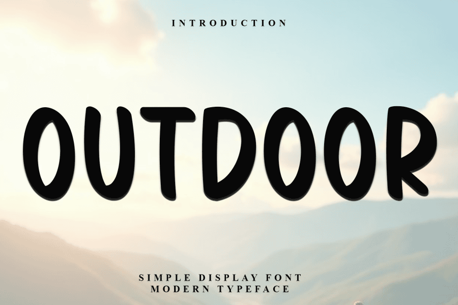Outdoor Font · 1001 Fonts