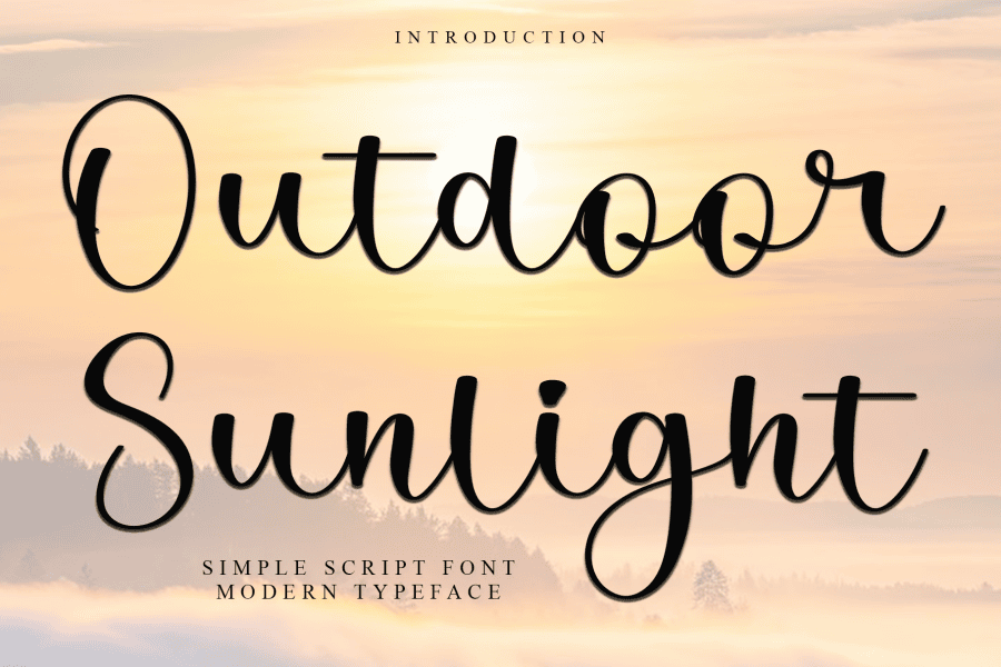 Outdoor Sunlight Font · 1001 Fonts