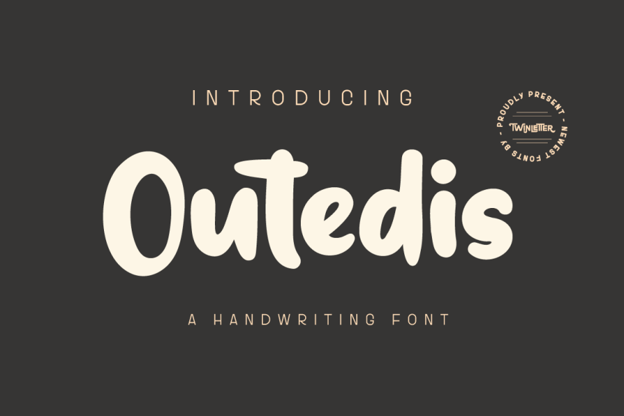 Outedis Font · 1001 Fonts