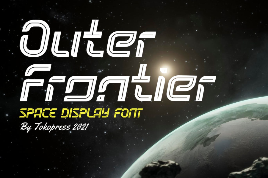 OUTER-FRONTIER Font · 1001 Fonts