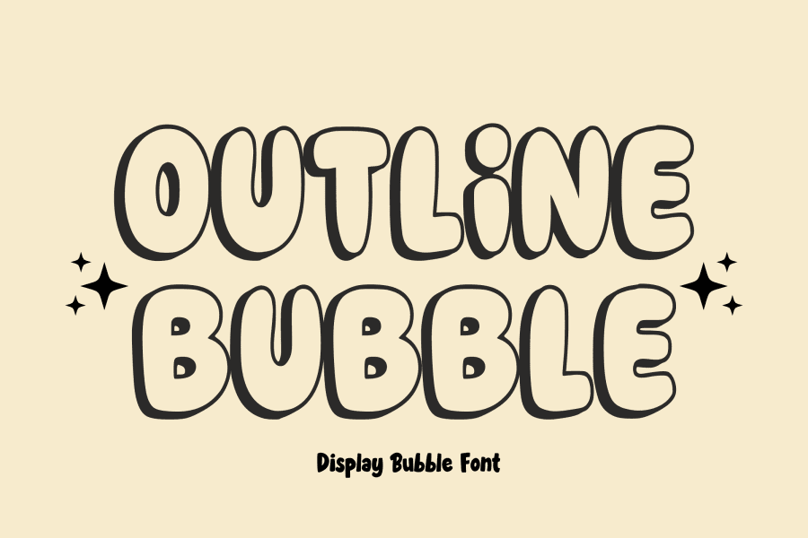 Outline Bubble Font · 1001 Fonts