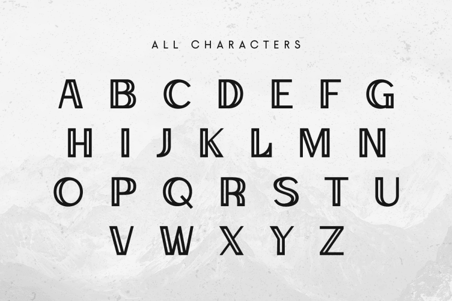 Outline Font · 1001 Fonts