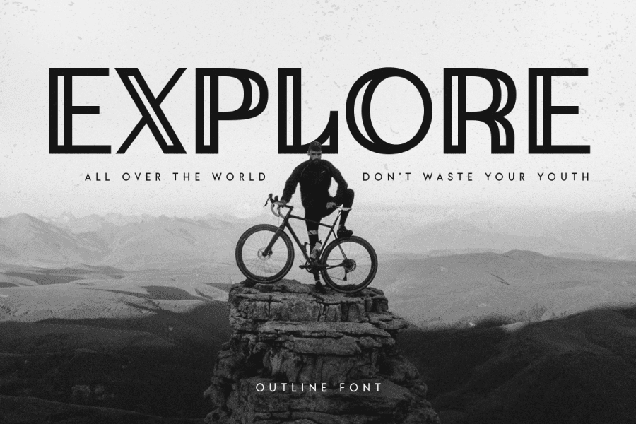 Outline Font · 1001 Fonts