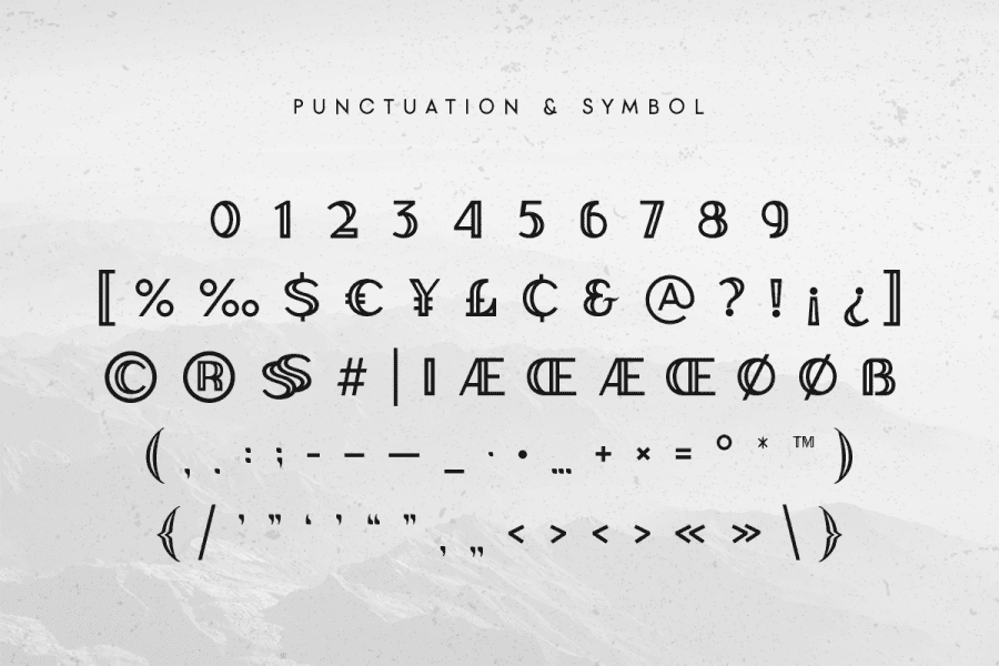 Outline Font · 1001 Fonts