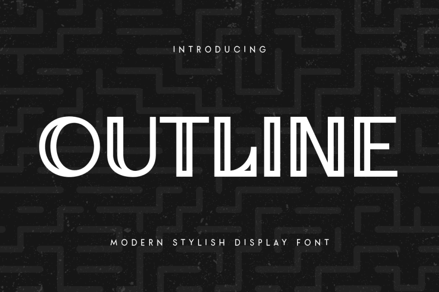 Outline Font · 1001 Fonts