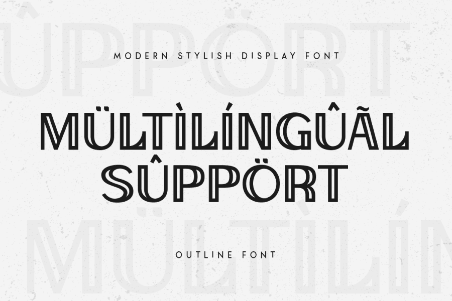 Outline Font · 1001 Fonts