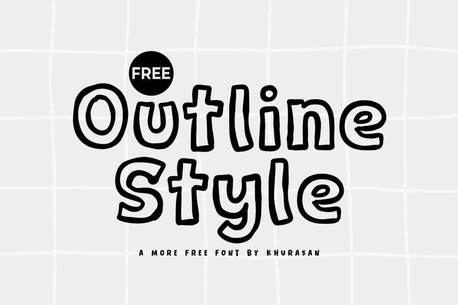Outline Style Font · 1001 Fonts