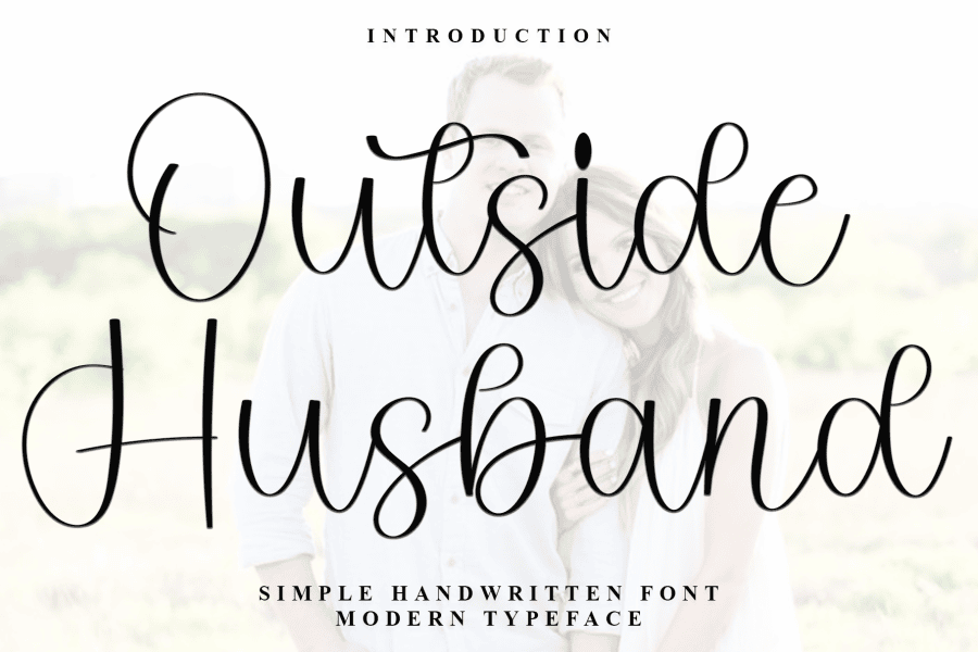 Outside Husband Font · 1001 Fonts