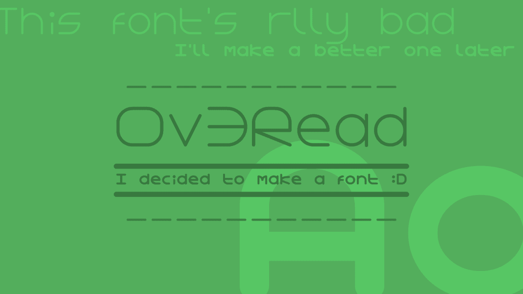 Ov3Read Font Family · 1001 Fonts