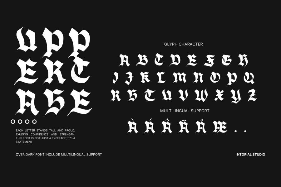 Over Dark Font · 1001 Fonts