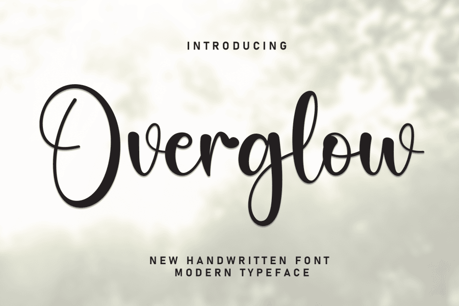Overglow Font · 1001 Fonts