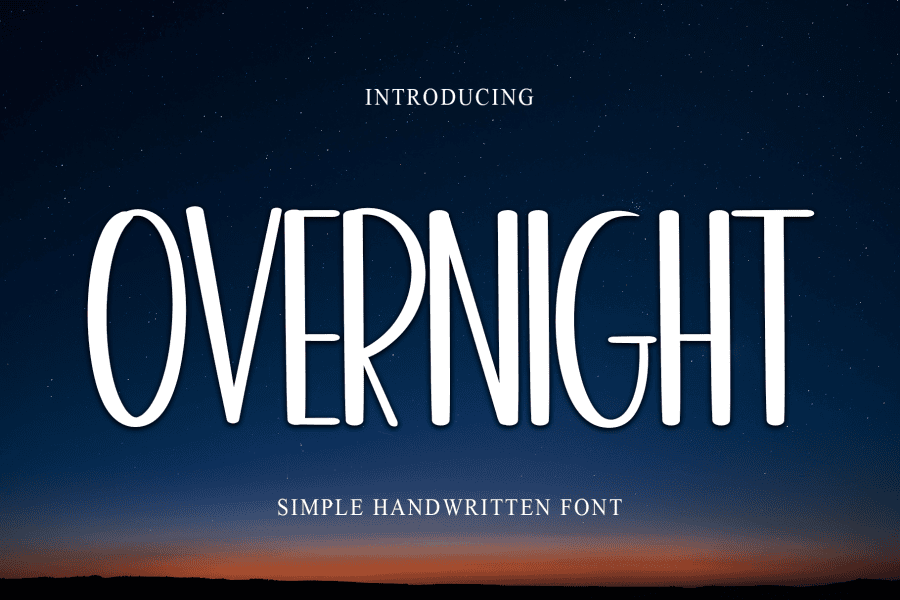 Overnight Font · 1001 Fonts