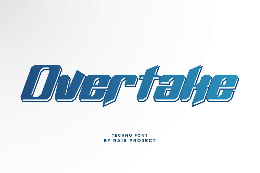 Overtake Demo Font Family · 1001 Fonts