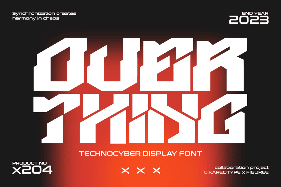 Overthing Font · 1001 Fonts