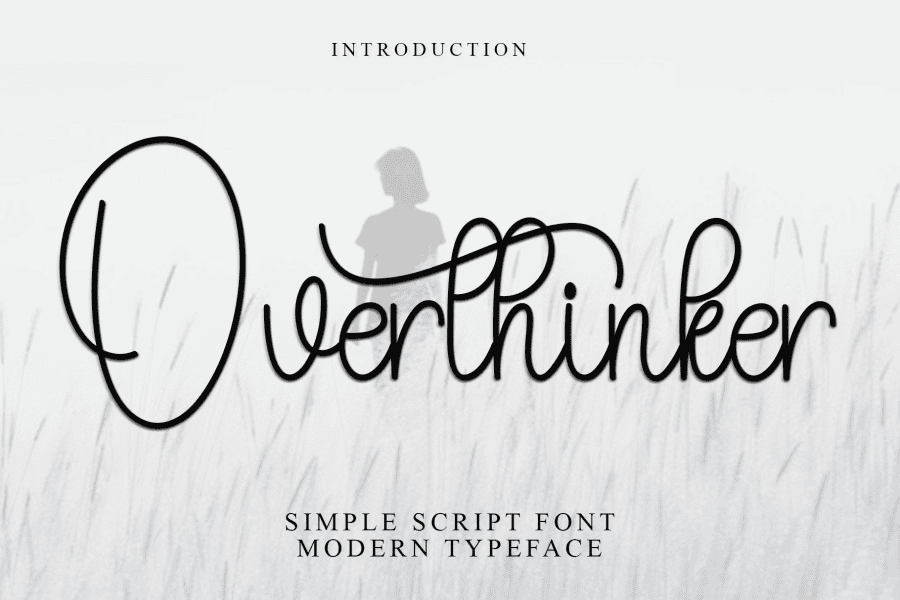 Overthinker Font · 1001 Fonts