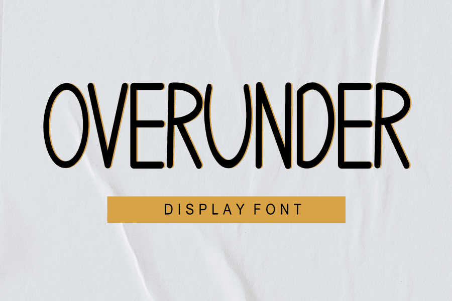 OVERUNDER - Personal Use Font · 1001 Fonts