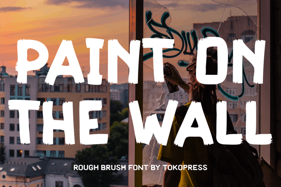 Paint On The Wall Font · 1001 Fonts