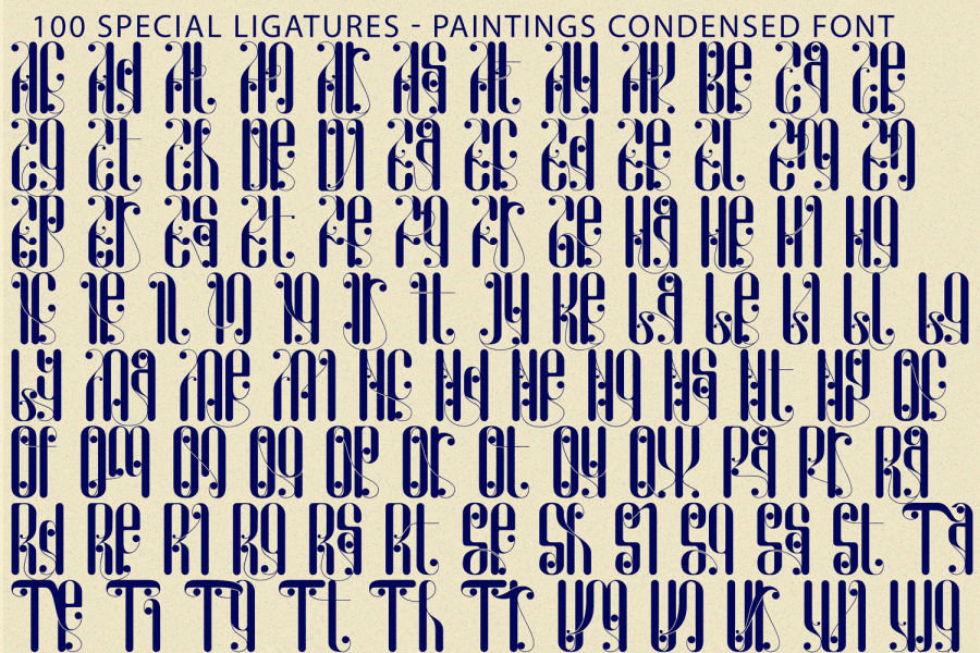 Paintings Condensed Demo Font · 1001 Fonts