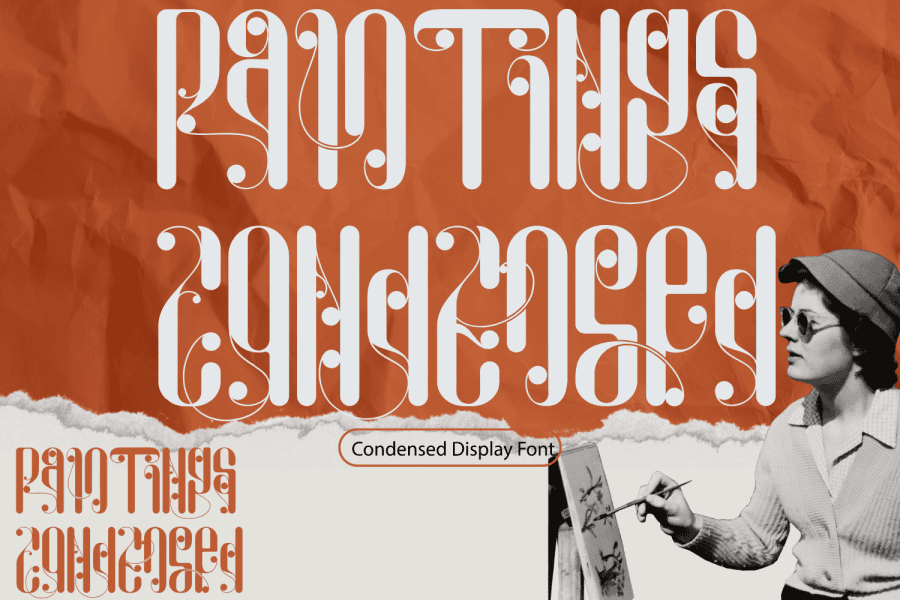 Paintings Condensed Demo Font · 1001 Fonts
