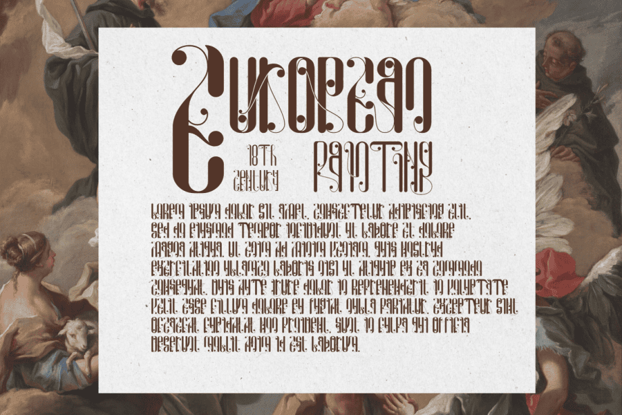 Paintings Condensed Demo Font · 1001 Fonts