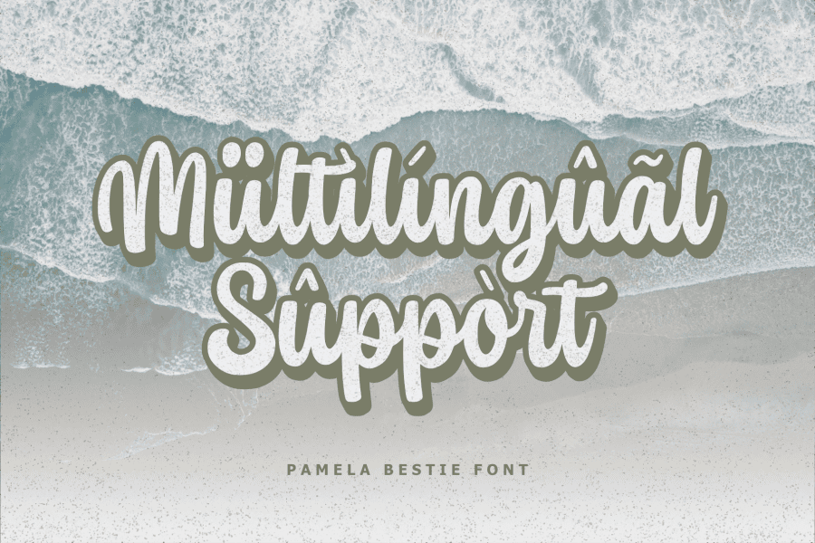 Pamela Bestie Font Family · 1001 Fonts