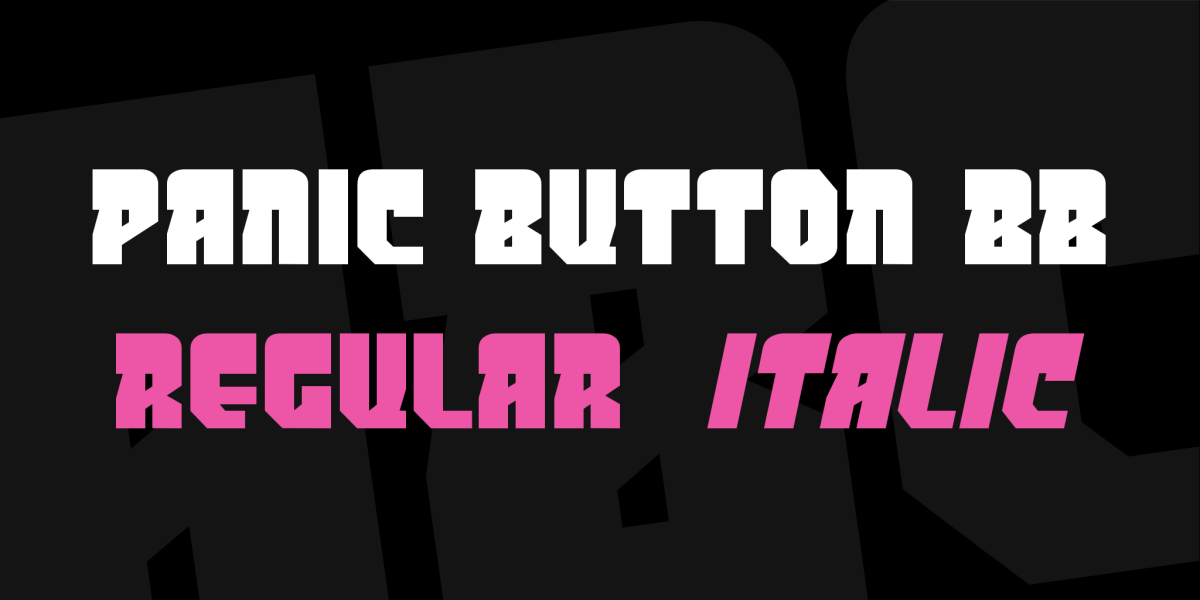 Panic Button BB Font Family · 1001 Fonts
