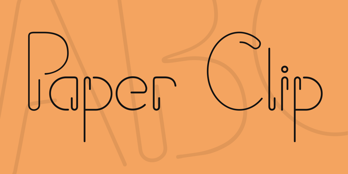 Paper Clip Font · 1001 Fonts
