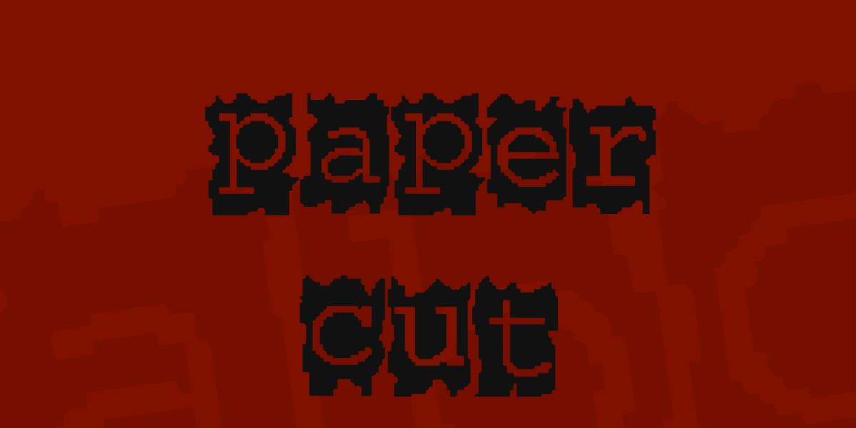 Paper Cut Font · 1001 Fonts