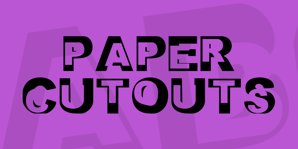 Paper Cutouts Font · 1001 Fonts