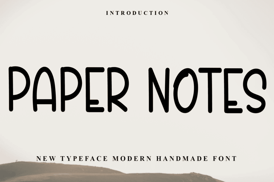 Paper Notes Font · 1001 Fonts