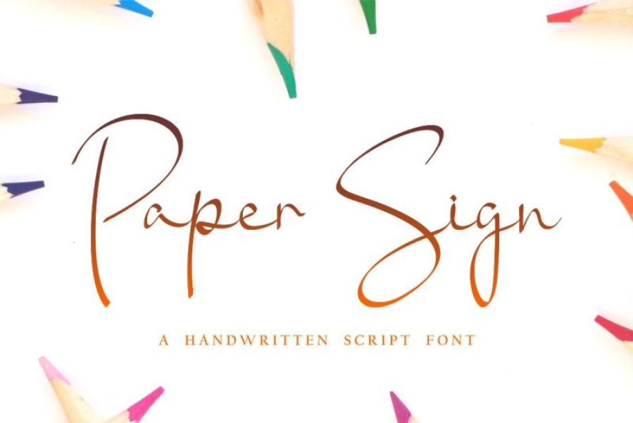 Paper Sign Font · 1001 Fonts