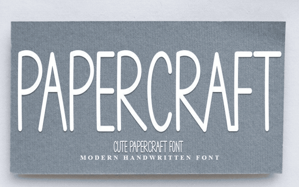 Papercraft Font · 1001 Fonts