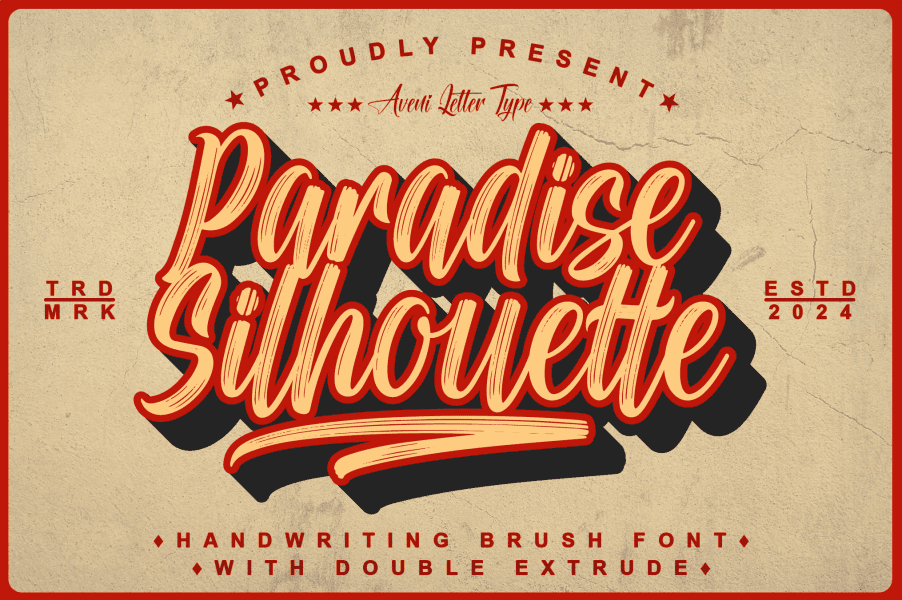 Paradise Silhouette Font · 1001 Fonts