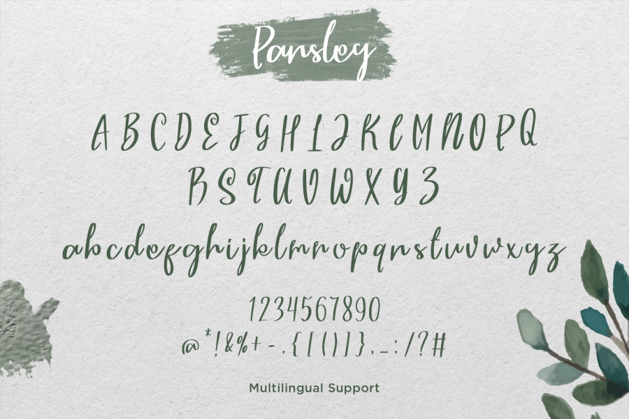 Parsley Font · 1001 Fonts