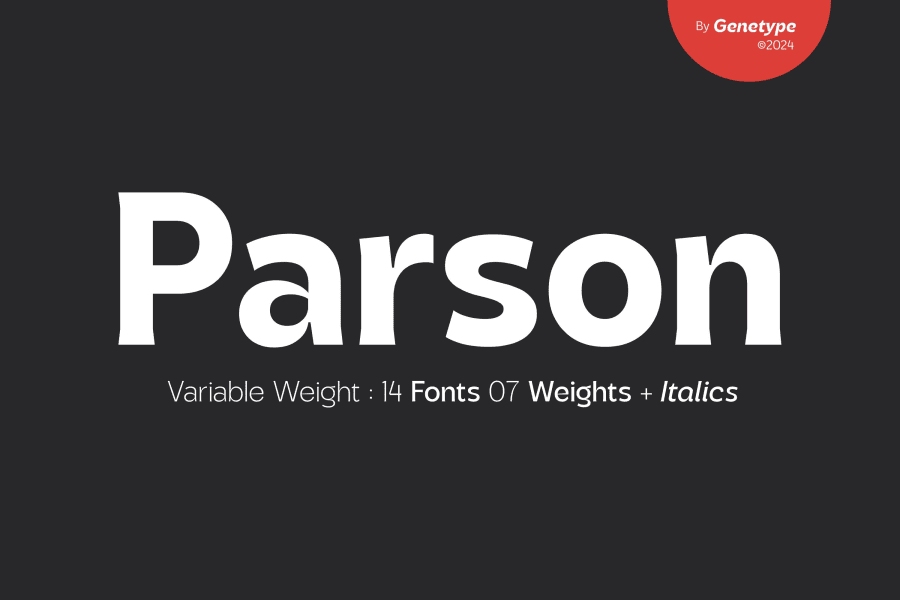 Parson Font Family · 1001 Fonts