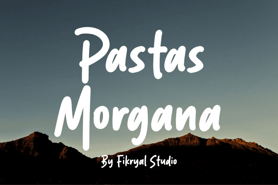 Pastas Morgana Font · 1001 Fonts