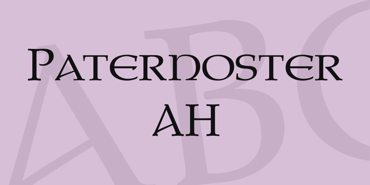 Paternoster AH Font · 1001 Fonts